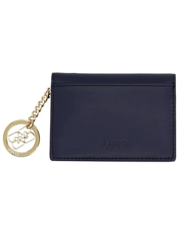 GANNI Joy Bear Card Holder - Black