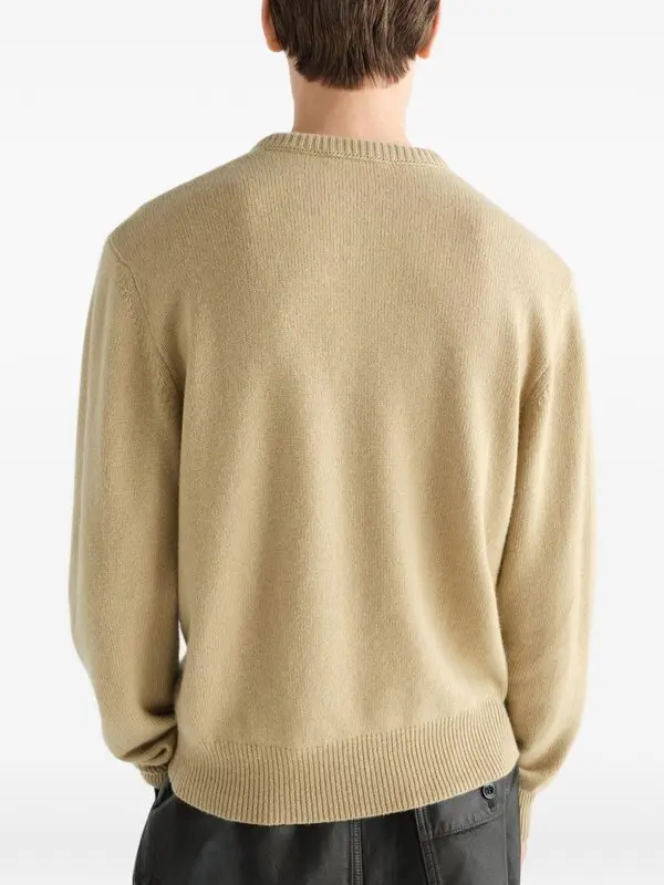 LEMAIRE Cashmere V-necked Sweater - Multicolor