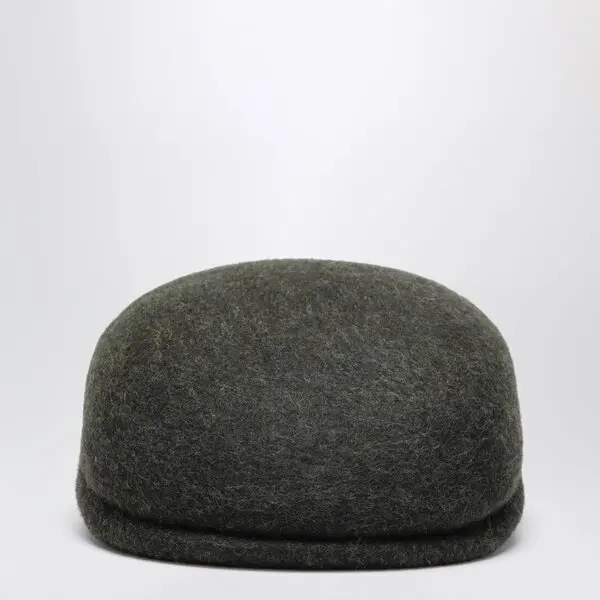 Loro Piana Wool Felt Flat Cap - Green