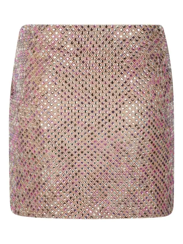SELF-PORTRAIT Embellished Miniskirt