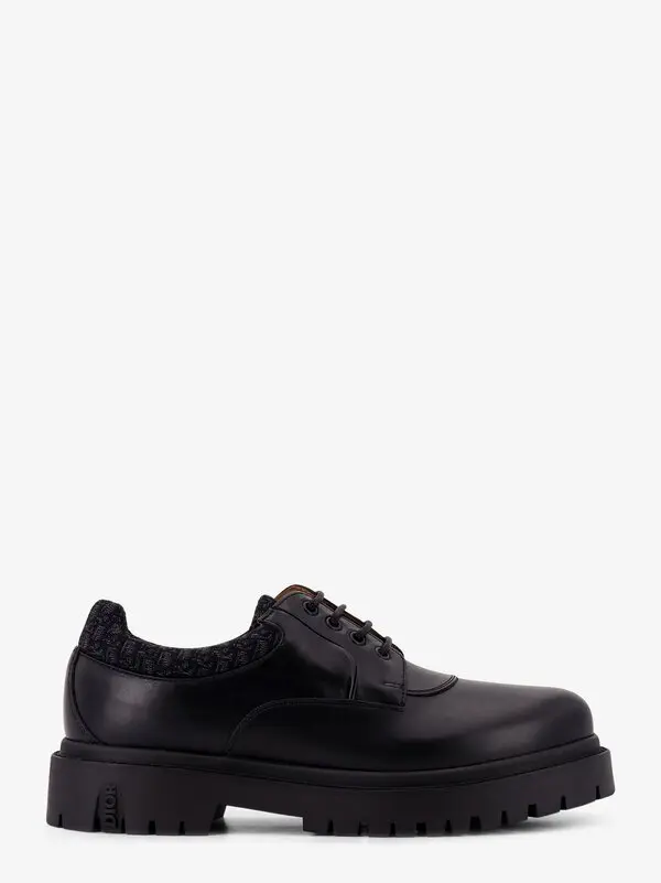 Dior Dexpii Leather Lace-up Shoes - Black