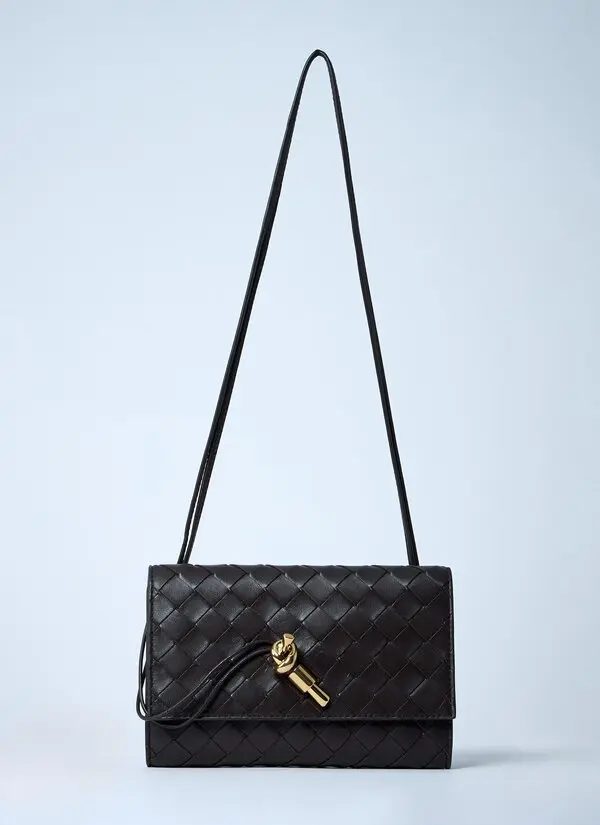 Bottega Veneta Andiamo Crossbody Bag - Brown
