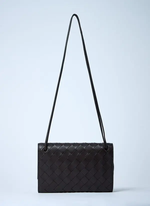 Bottega Veneta Andiamo Cross Body Bag - Brown