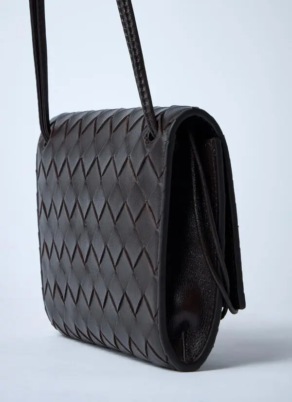 Bottega Veneta Andiamo Cross Body Bag - Brown