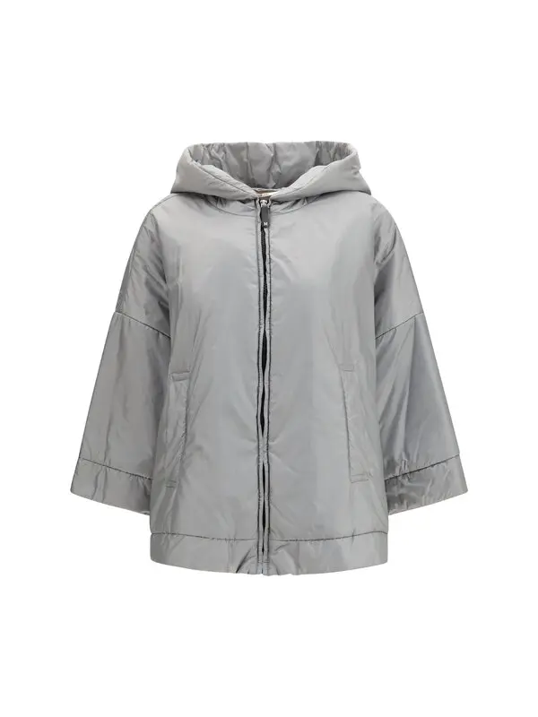 Max Mara Hooded Added Jacket - Gray