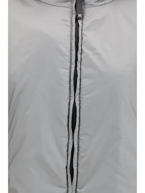 Max Mara Water-repellent Canvas Hooded Jacket - Gray
