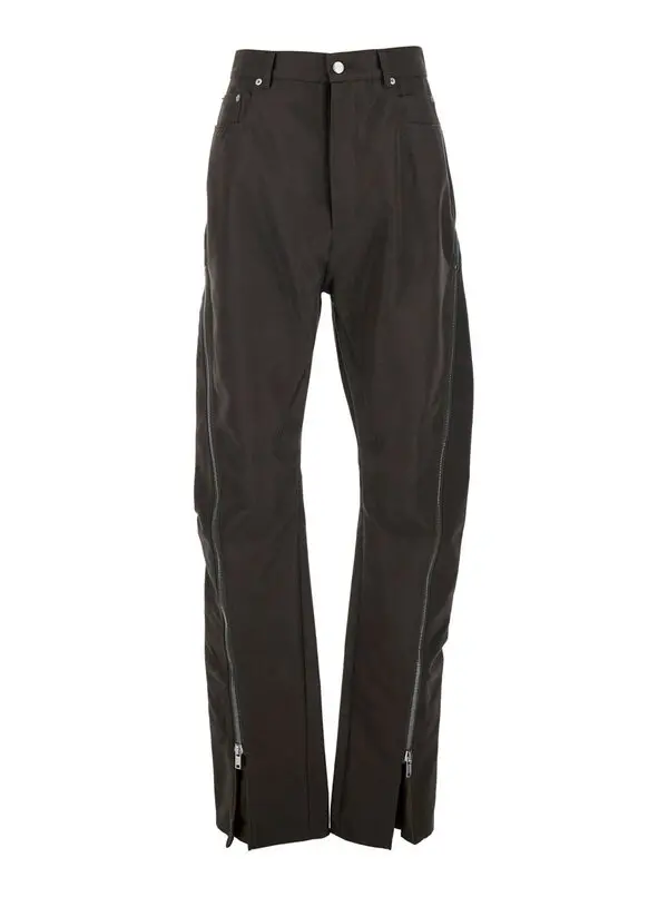 Rick Owens Bolan Banana Stretch Cotton Trousers - Brown