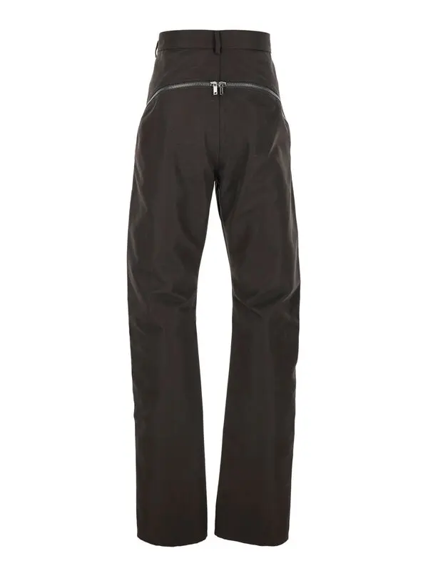 Rick Owens Bolan Banana Stretch Cotton Trousers - Brown