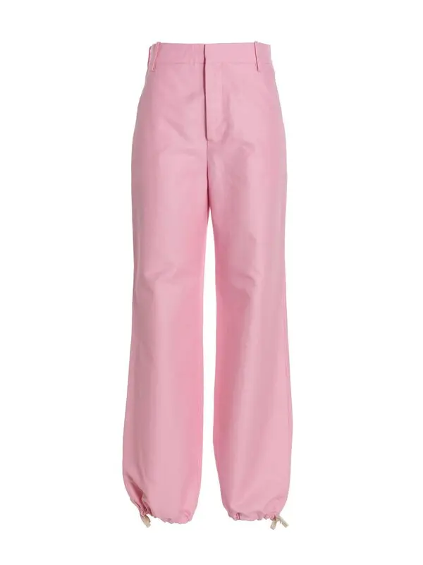 Marni Logo Embroidery Pants - Pink