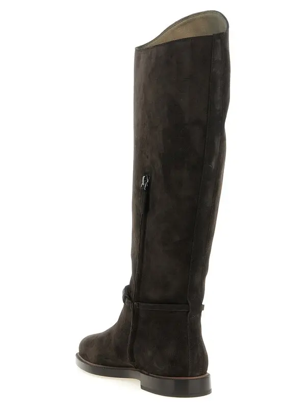 Brunello Cucinelli Suede Boots - Black