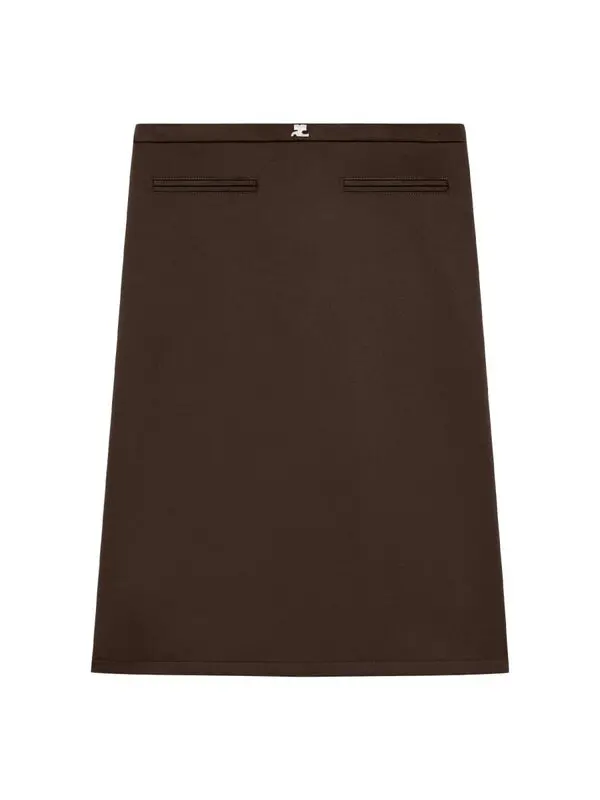 COURREGES Midi Skirt With Logo