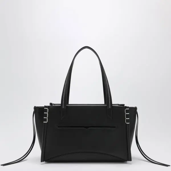 JW Anderson Elongated Loafer Cabas Bag In Leather - Black