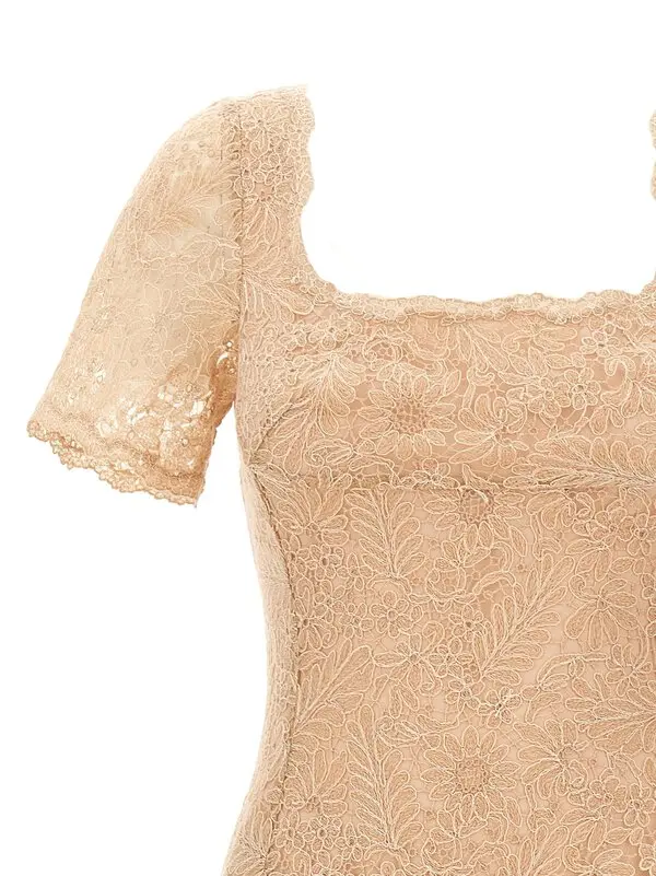 ERMANO SCERVINO Ermanno Scervino Floral Lace Midi Dress