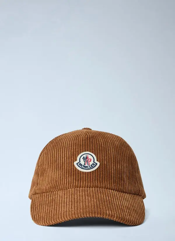 Moncler Corduroy Logo Cap