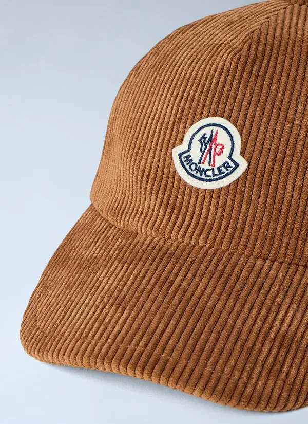 Moncler Corduroy Logo Cap