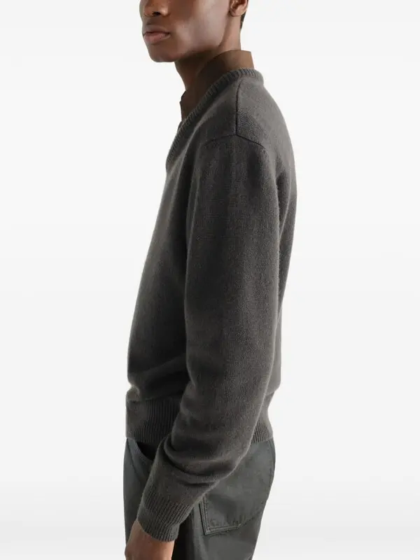 LEMAIRE Cashmere V-necked Sweater - Multicolor