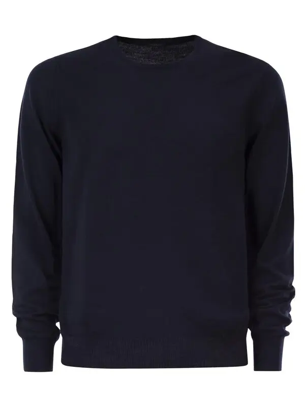 Kiton Long-sleeved Wool Crew Neck Jumper