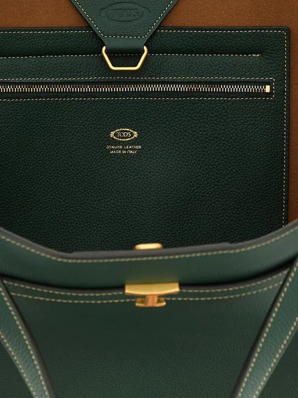 TOD'S Tim Shopping Bag - Green