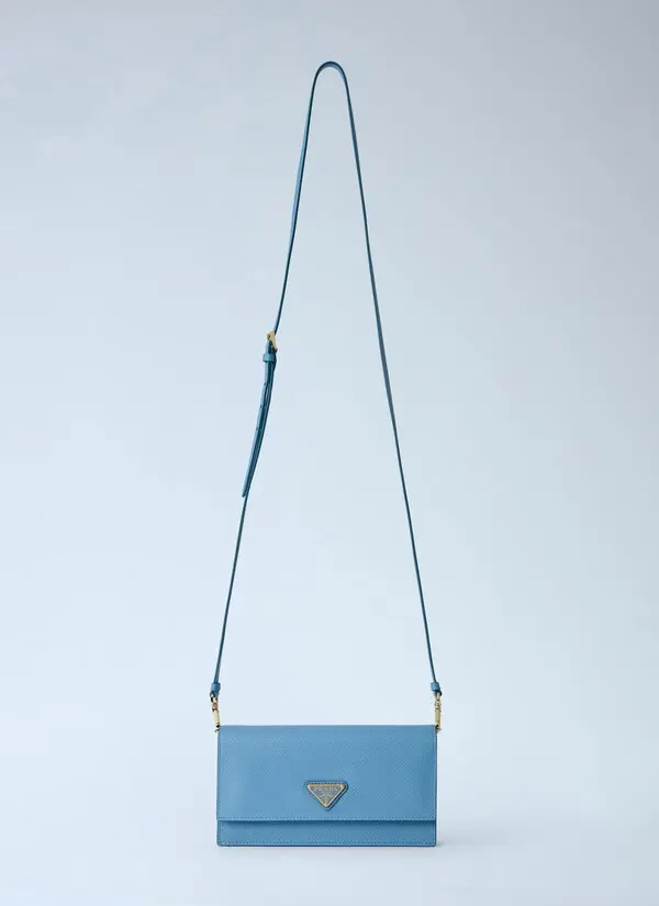 Prada Saffiano Leather Mini Bag - Blue