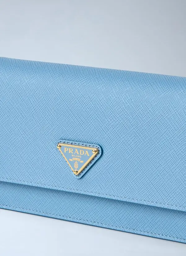 Prada Saffiano Leather Mini Bag - Blue