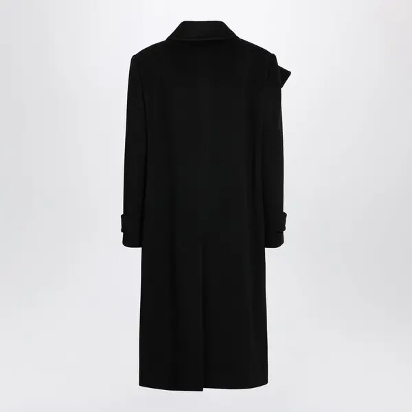 Tagliatore Single-breasted Virgin Wool Coat - Black