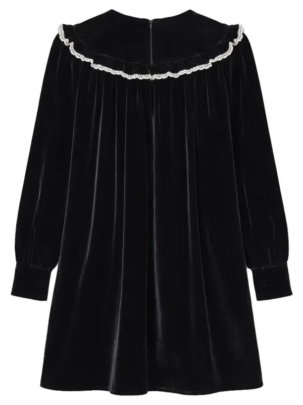 GANNI Mini Velvet Dress