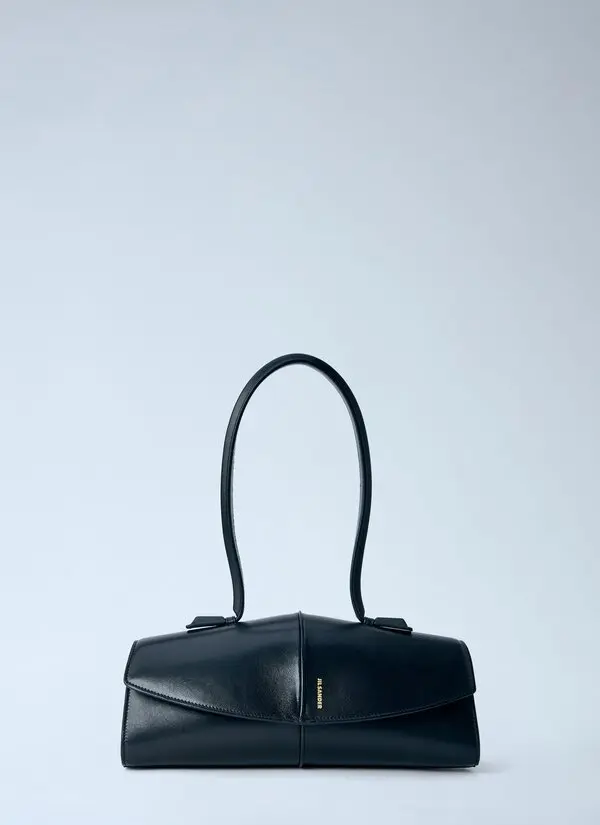 JIL SANDER Linea Shoulder Bag - Black