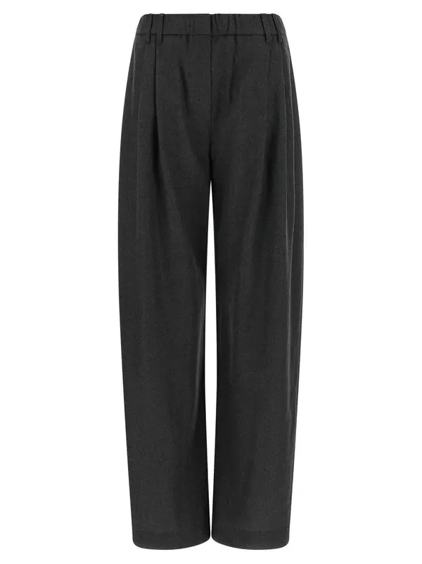 Brunello Cucinelli Double Pinch Pants - Gray