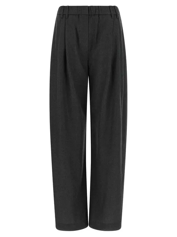 Brunello Cucinelli Double Pinch Pants - Gray