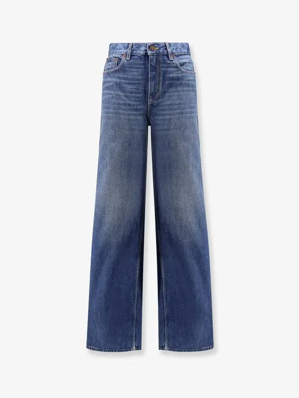Chloé Jeans With Leather Logo Tag - Multicolor