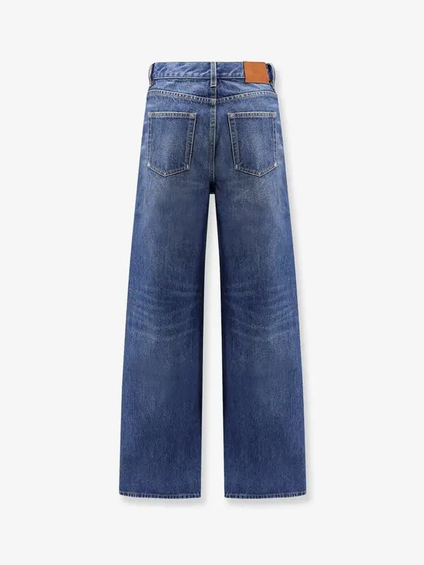 Chloé Jeans With Leather Logo Tag - Multicolor