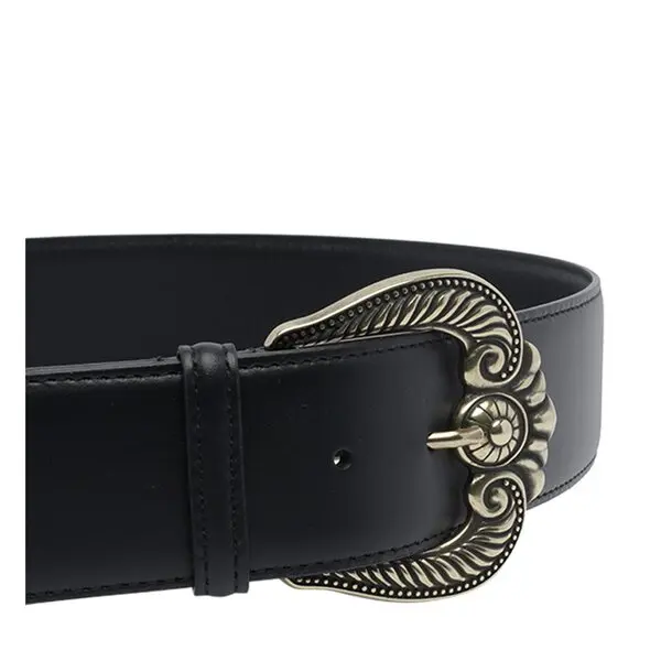 Etro Paisley Buckle Leather Belt