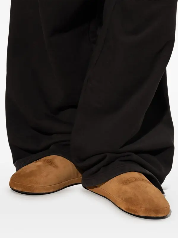 Balenciaga Alaska Suede Leather Slippers