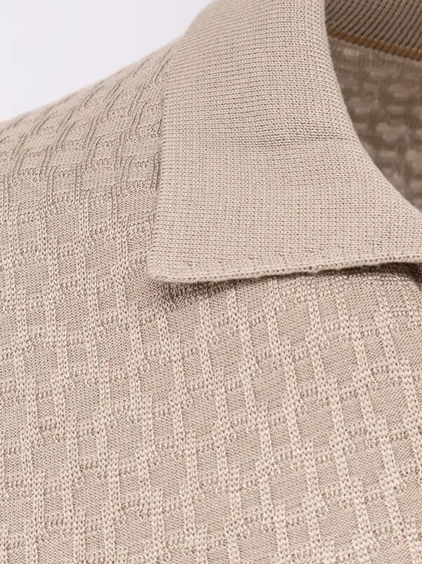 BOSS Silk Sweater With All-over Processing