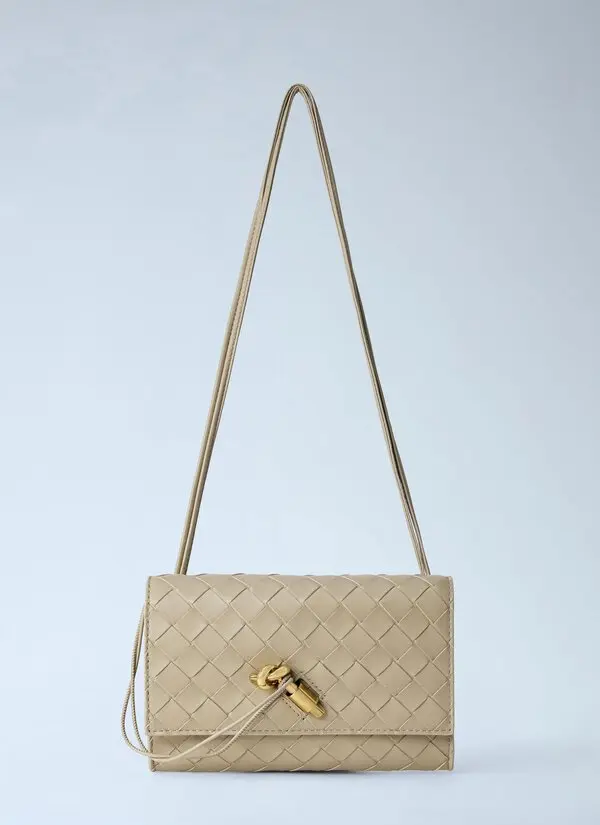 Bottega Veneta Andiamo Pouch On Strap - Cream