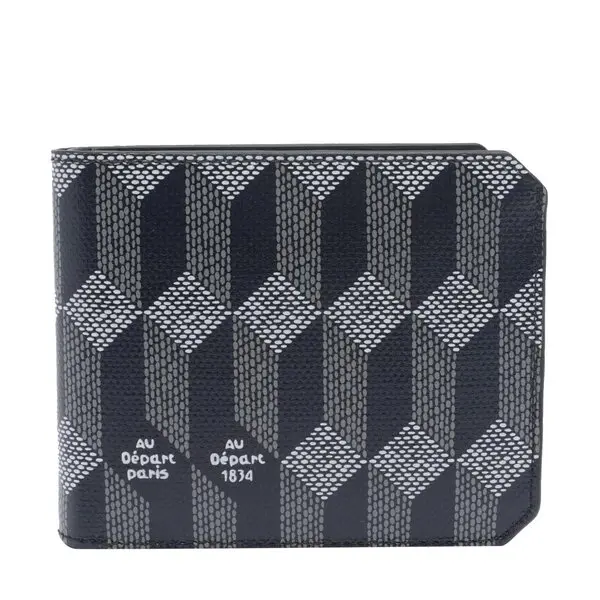 AU DEPART Logo Bifold Wallet - Black
