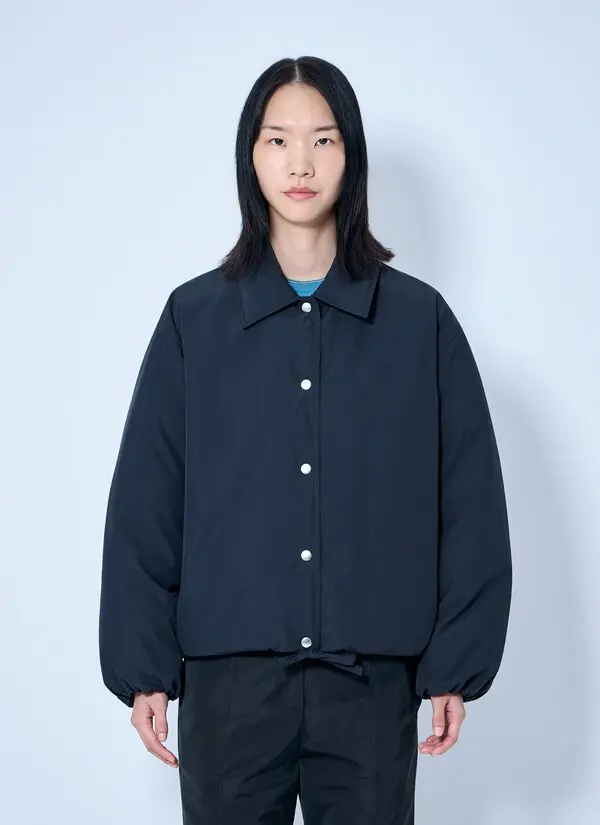 JIL SANDER Down Jacket With Collar - Black