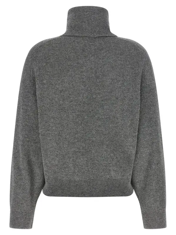 Brunello Cucinelli English Ribbed Sweater - Gray