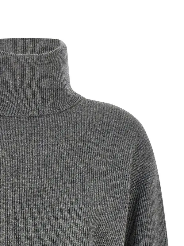 Brunello Cucinelli English Ribbed Sweater - Gray