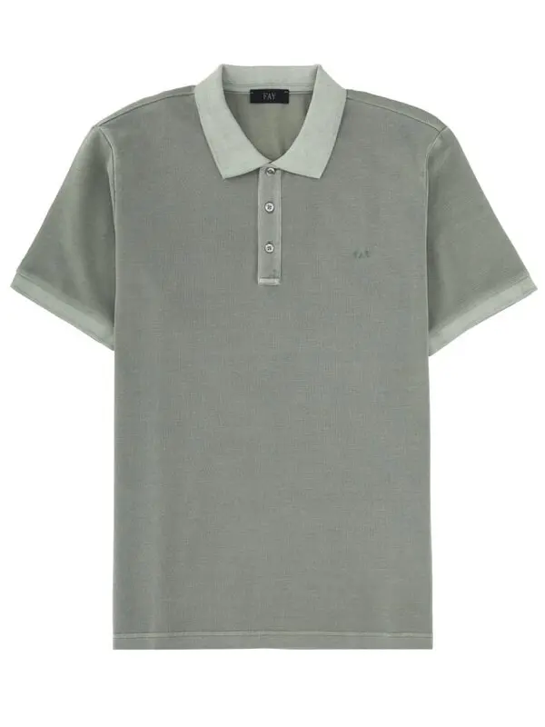 FAY Polo With Logo - Green