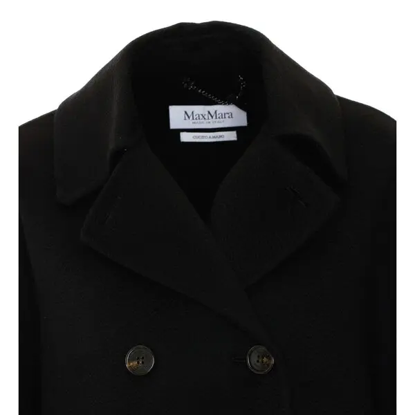 Max Mara Double-breasted Cashmere Cape - Black