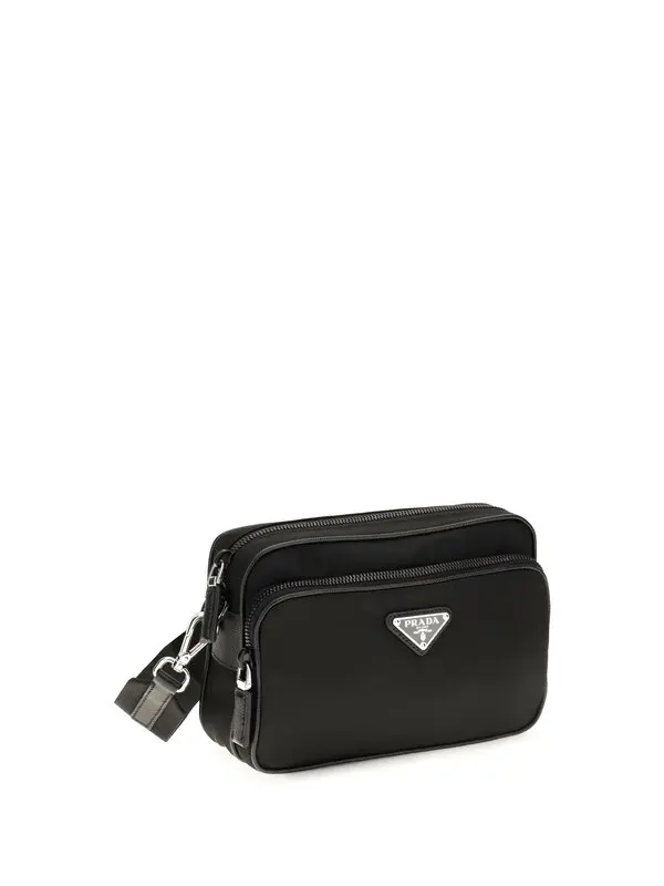 Prada Re-nylon And Saffiano Leather Shoulder Bag