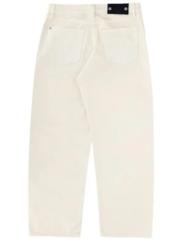 Stone Island Straight Denim Jeans - Cream
