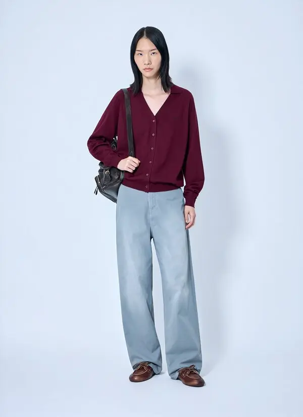 Miu Miu Knit Cardigan With Logo