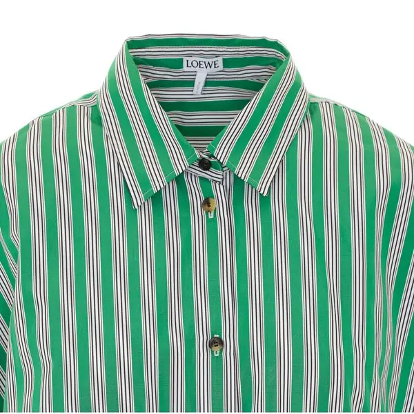 Loewe Striped Long-sleeve Shirt - Green