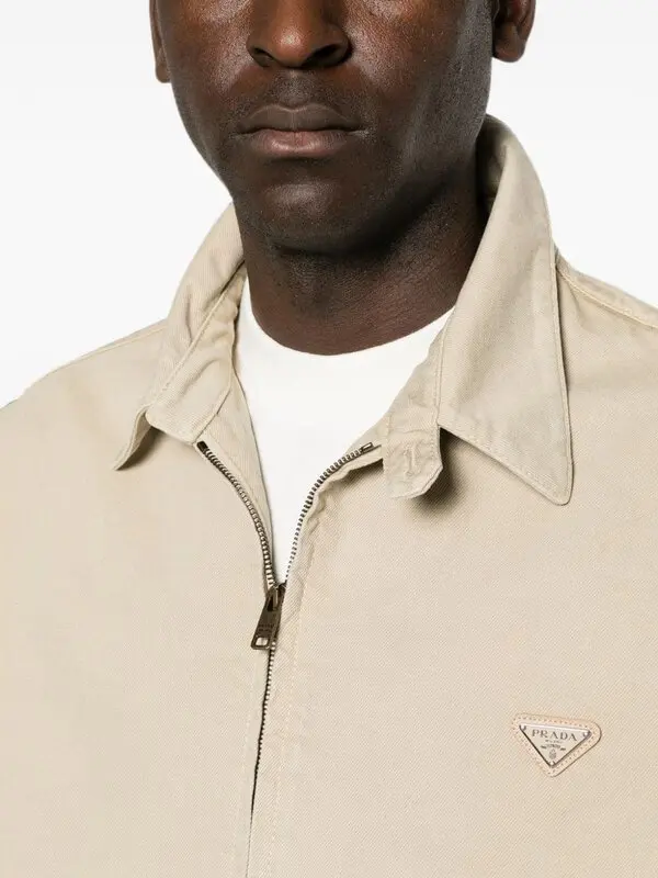 Prada Denim Cotton Blouson Jacket - Multicolor