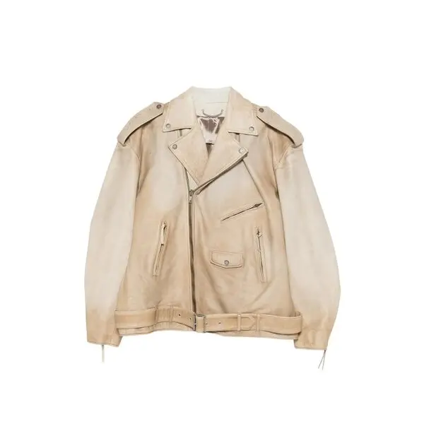GOLDEN GOOSE Neutrals Jackets Leather Jackets