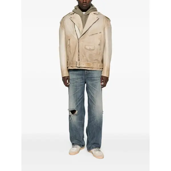 GOLDEN GOOSE Neutrals Jackets Leather Jackets