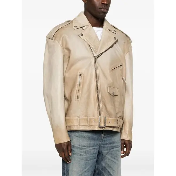 GOLDEN GOOSE Neutrals Jackets Leather Jackets