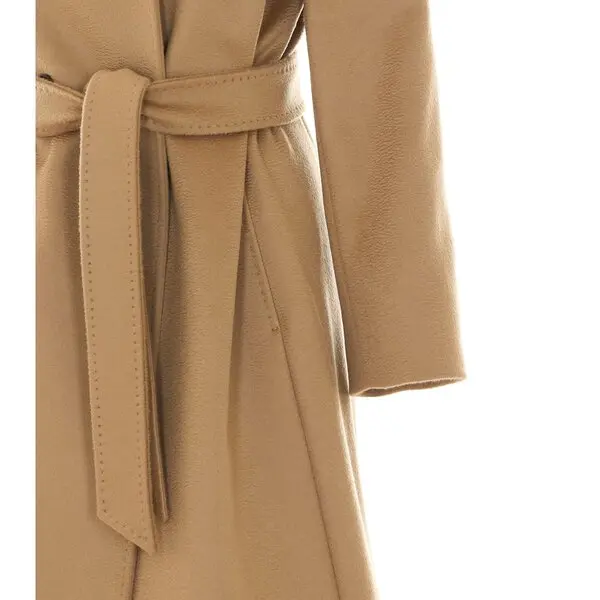Max Mara Bcollag Wool Double-breasted Coat - Cream